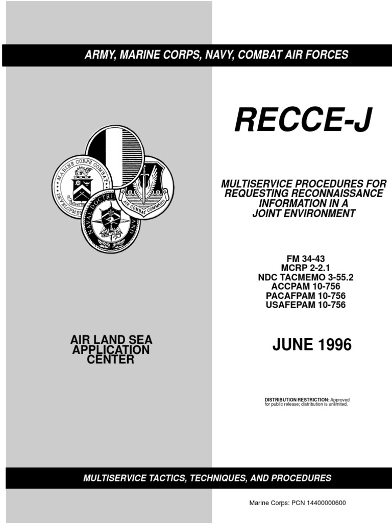 Recce-J: Army, Marine Corps, Navy, Combat Air Forces | PDF | Signals Intelligence | Military ...
