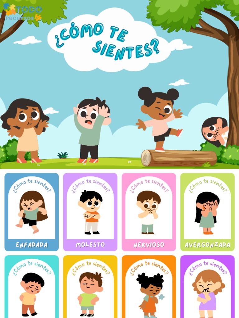 Tarjetas - ¿Cómo Te Sientes | PDF