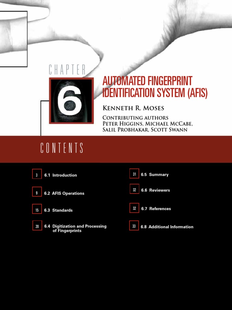 AFIS: Evolution of Fingerprint ID | PDF | Fingerprint | Crimes