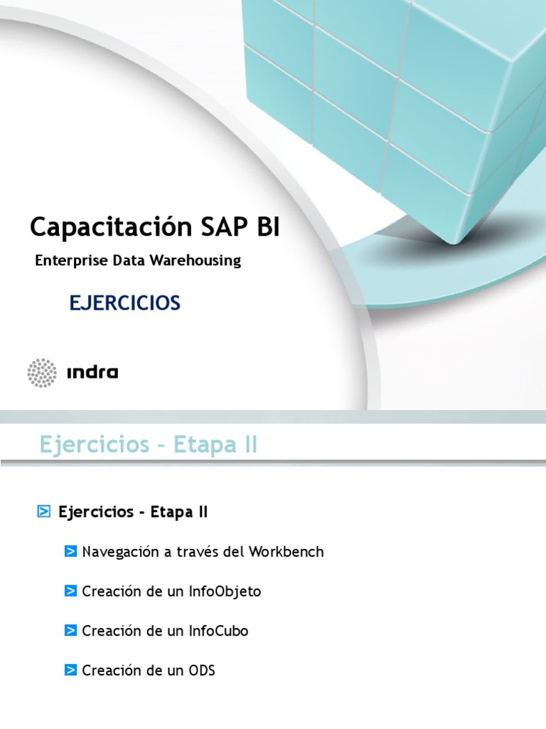 SAP BI - Enterprise Data Warehousing-Ejercicios | PDF | Informática ...