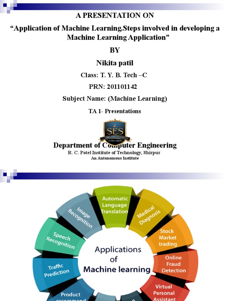 Application of ML | PDF | Machine Learning | Computer Science
