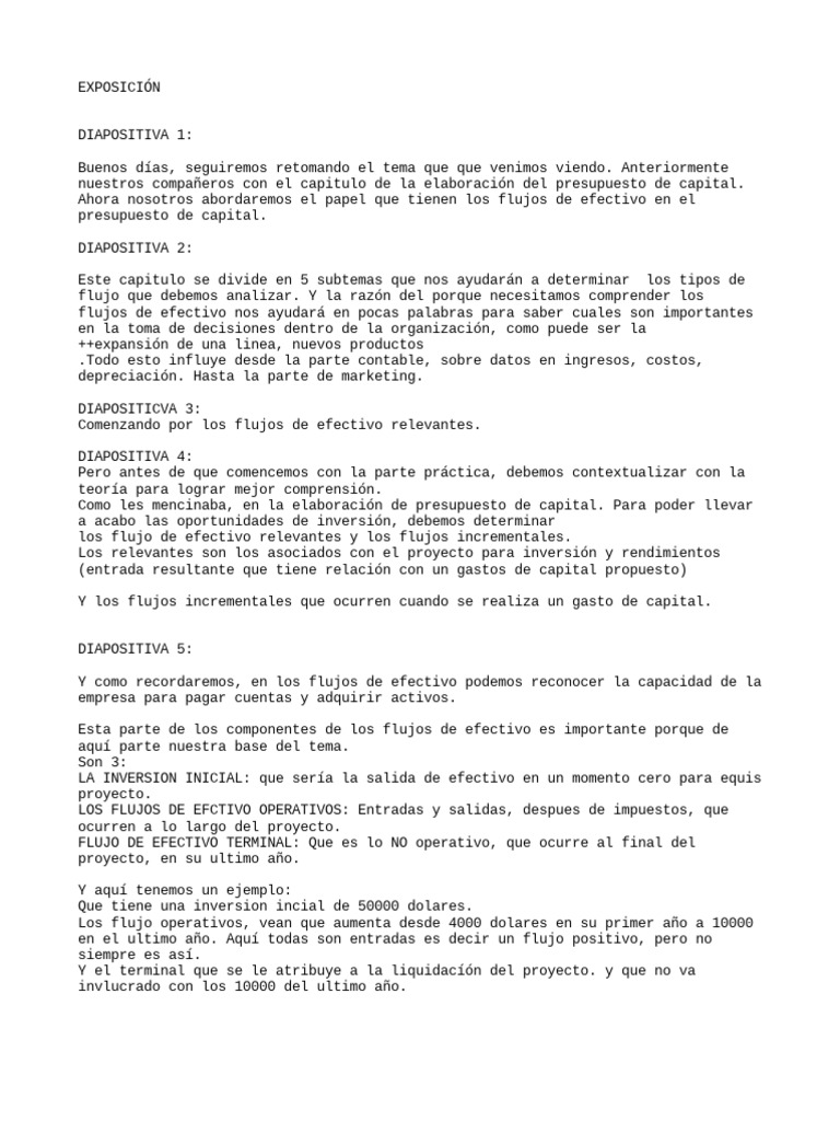 EXPOSICIÓN | PDF | Presupuesto | Business