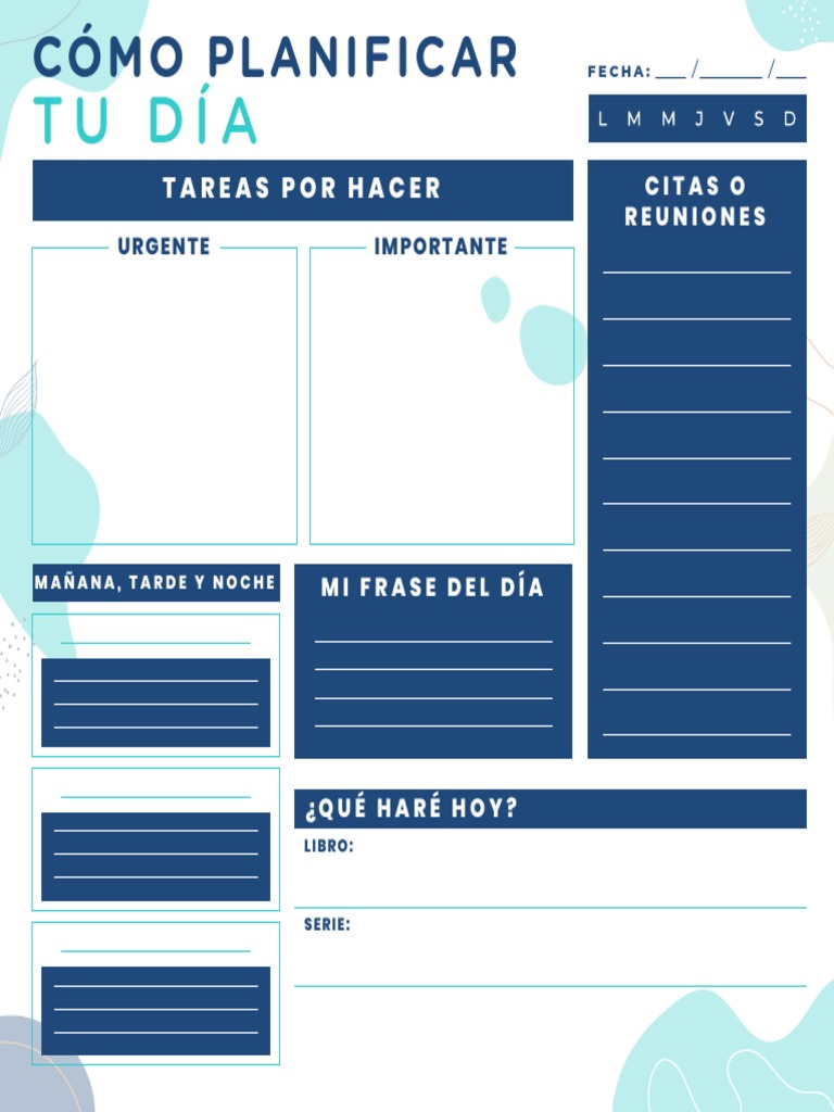 Cómo Planificar Tu Día2 PDF | PDF