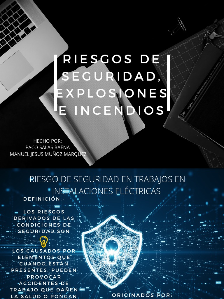 Riesgos de Seguridad y Riesgo de Incendio o Explosión.presentation PDF ...
