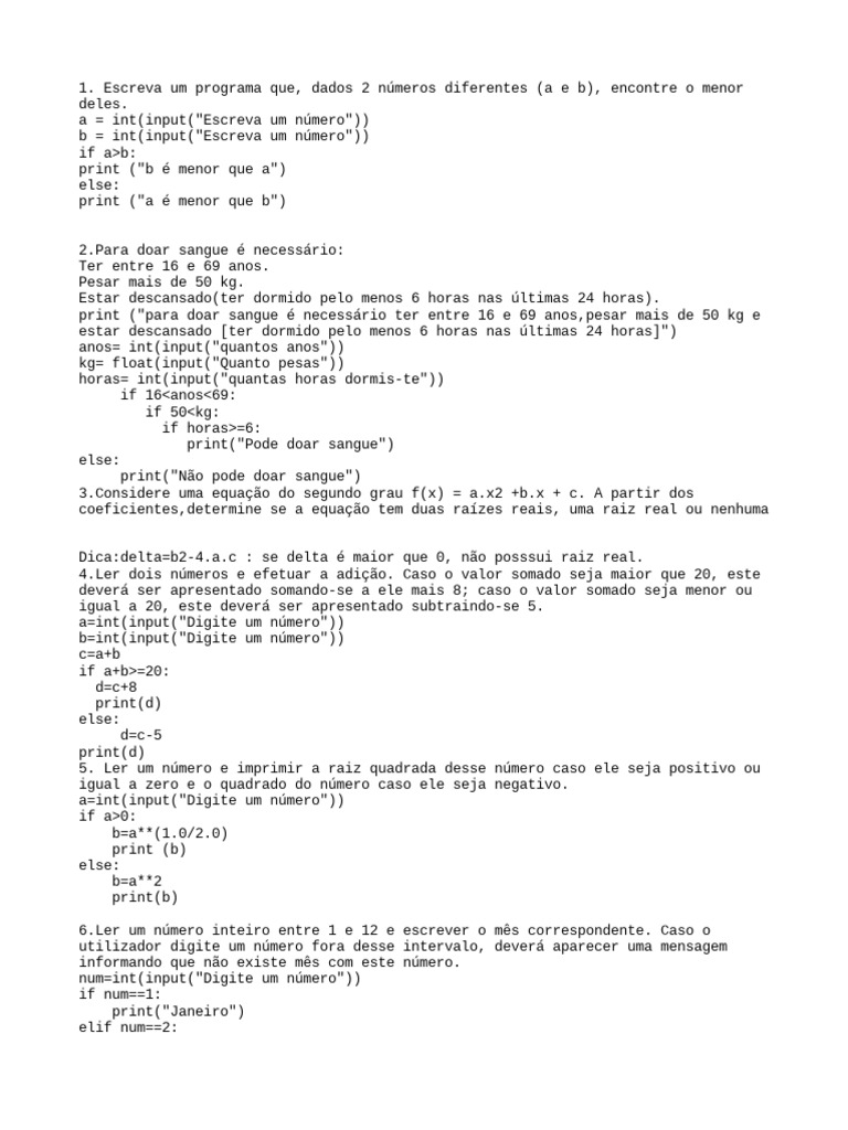 Exercicios de LTP | PDF