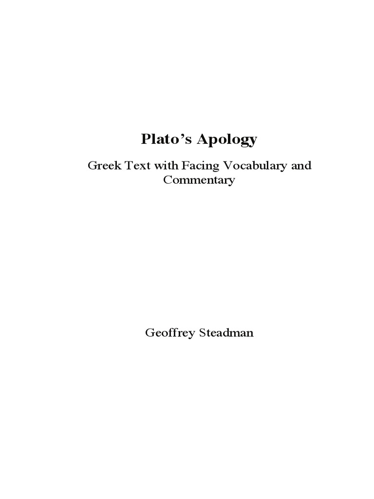 Plato Apology 02dec22 PDF | PDF | Socrates | Plato