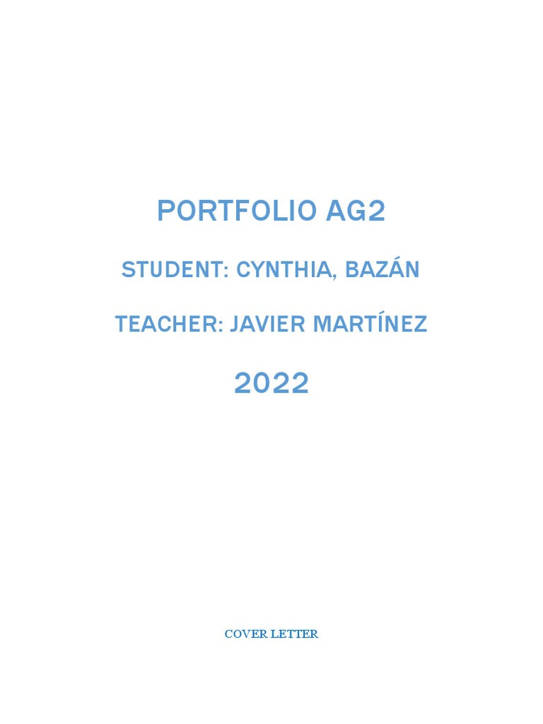 Portfolio Ag2 | PDF | Endangered Species | Behavioural Sciences