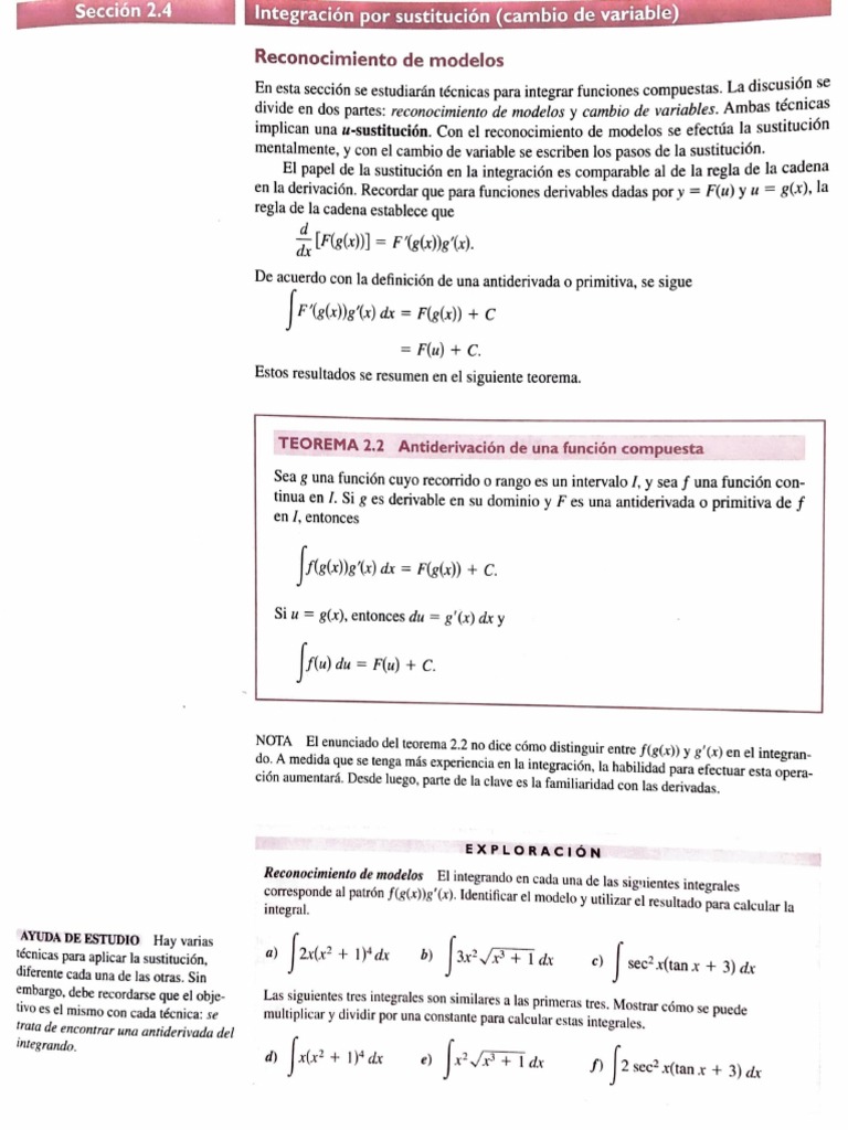 Integral Por Sustitución PDF | PDF | Integral | Análisis funcional