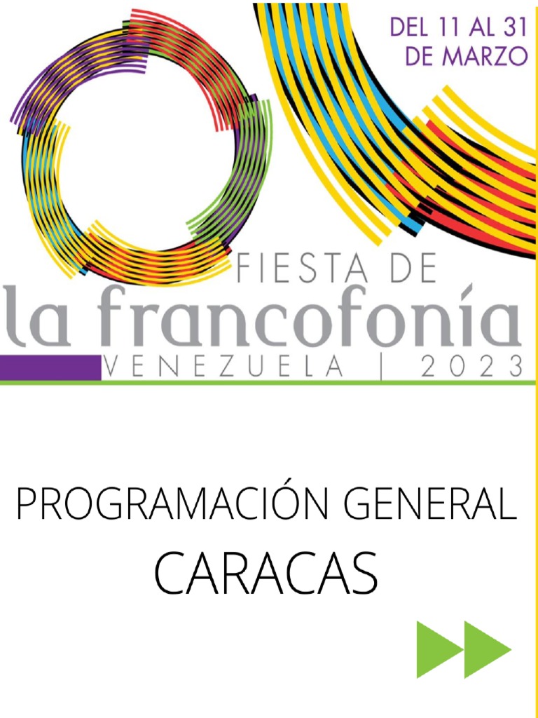 Programación Fiesta de La Francofonía en Caracas | PDF