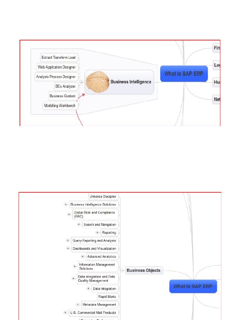 SAP MindMap Screen Shots | PDF