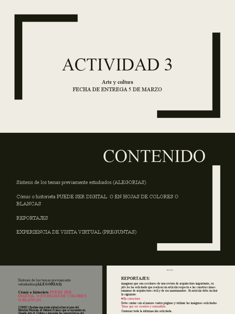 Actividad 3 ARTE Y CULTURA-1 | PDF | Antiguo Egipto | Cómics