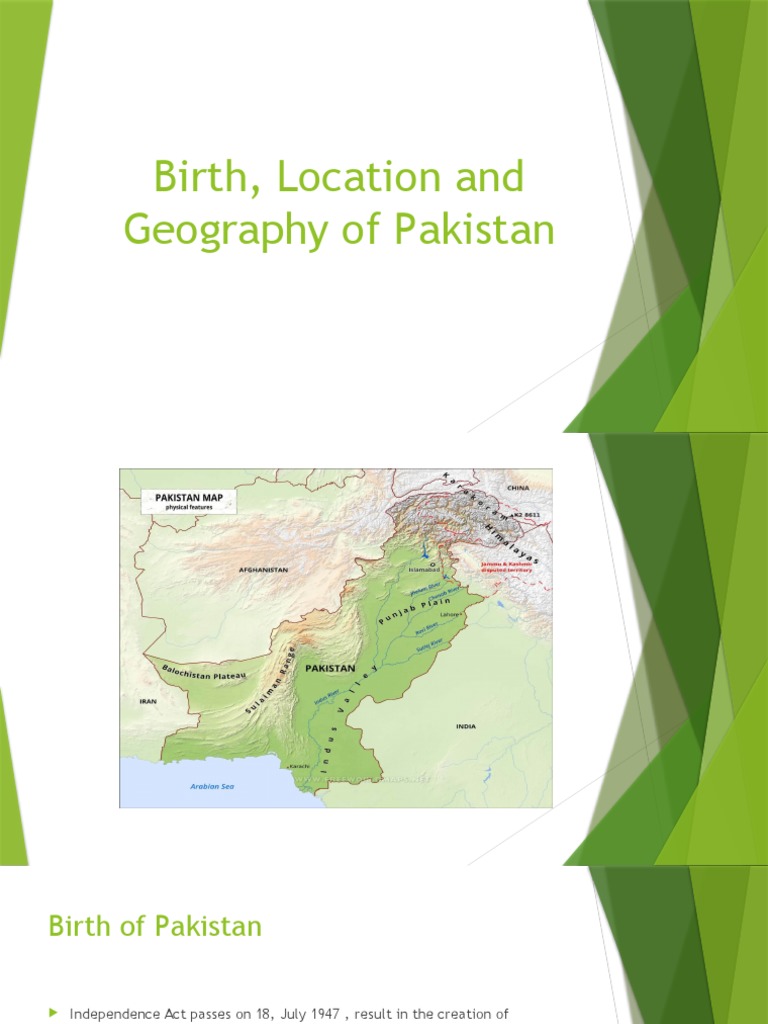 Geo Physical Features of Pakistan | PDF | Pakistan | Indus River