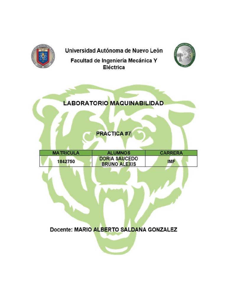 Practica 7 Acabado Superficial | PDF | Ciencias fisicas | Ingeniería mecánica