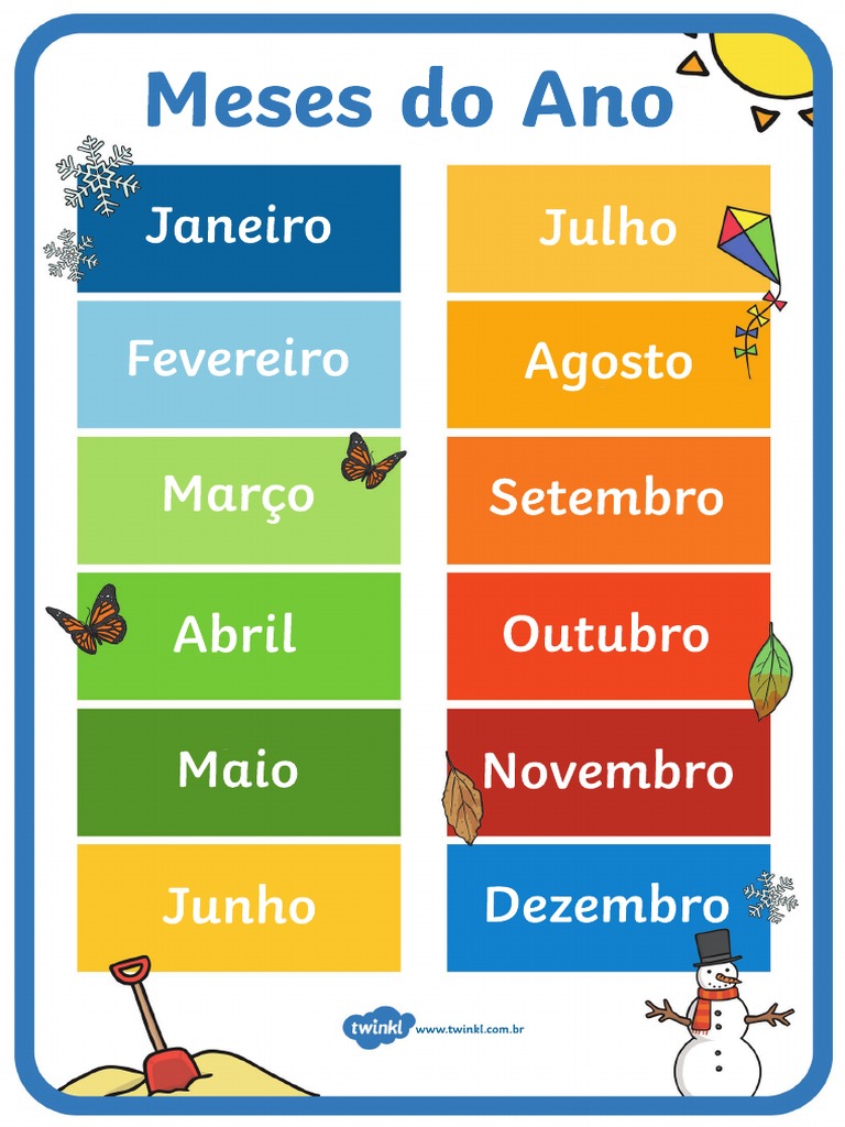 Meses Do Ano | PDF