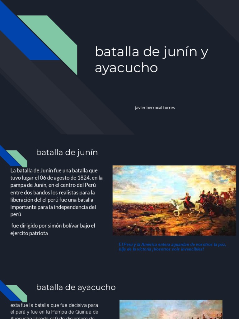 Batalla de Junín y Ayacucho | PDF