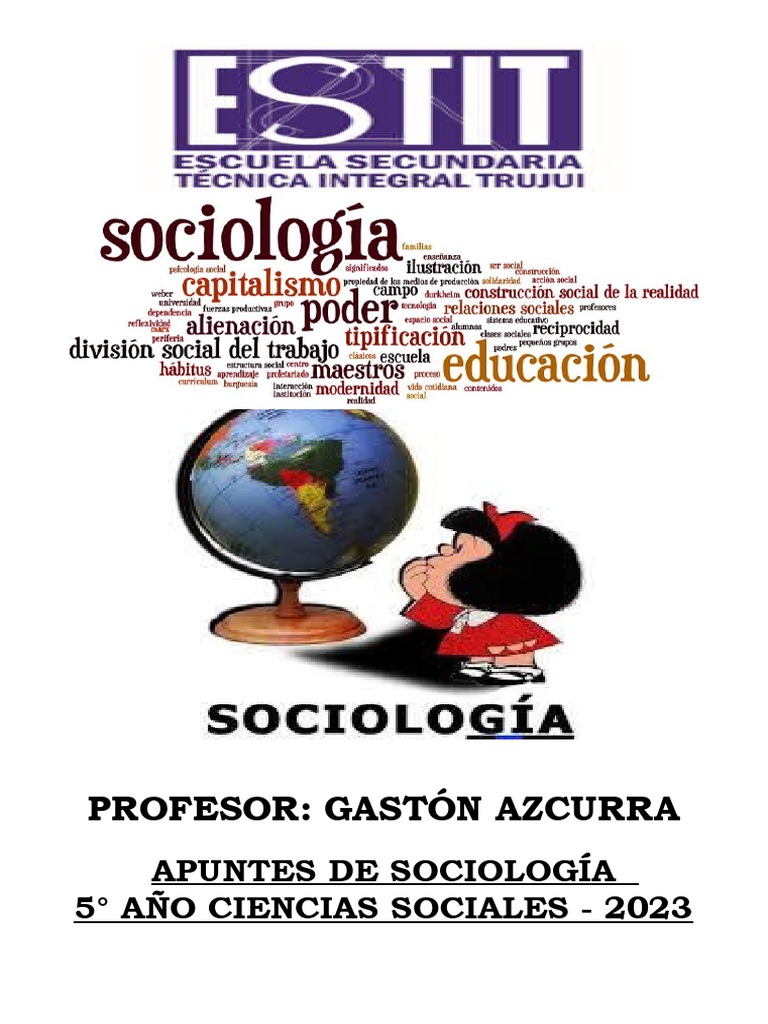 ESTIT - Sociología 2023 | PDF | Estudios de género | Género