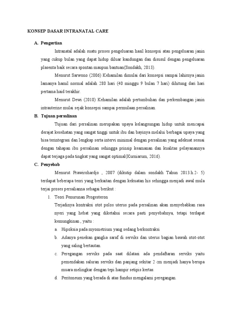 Panduan Lengkap Intranatal Care | PDF | Kesehatan Holistik | Sains ...
