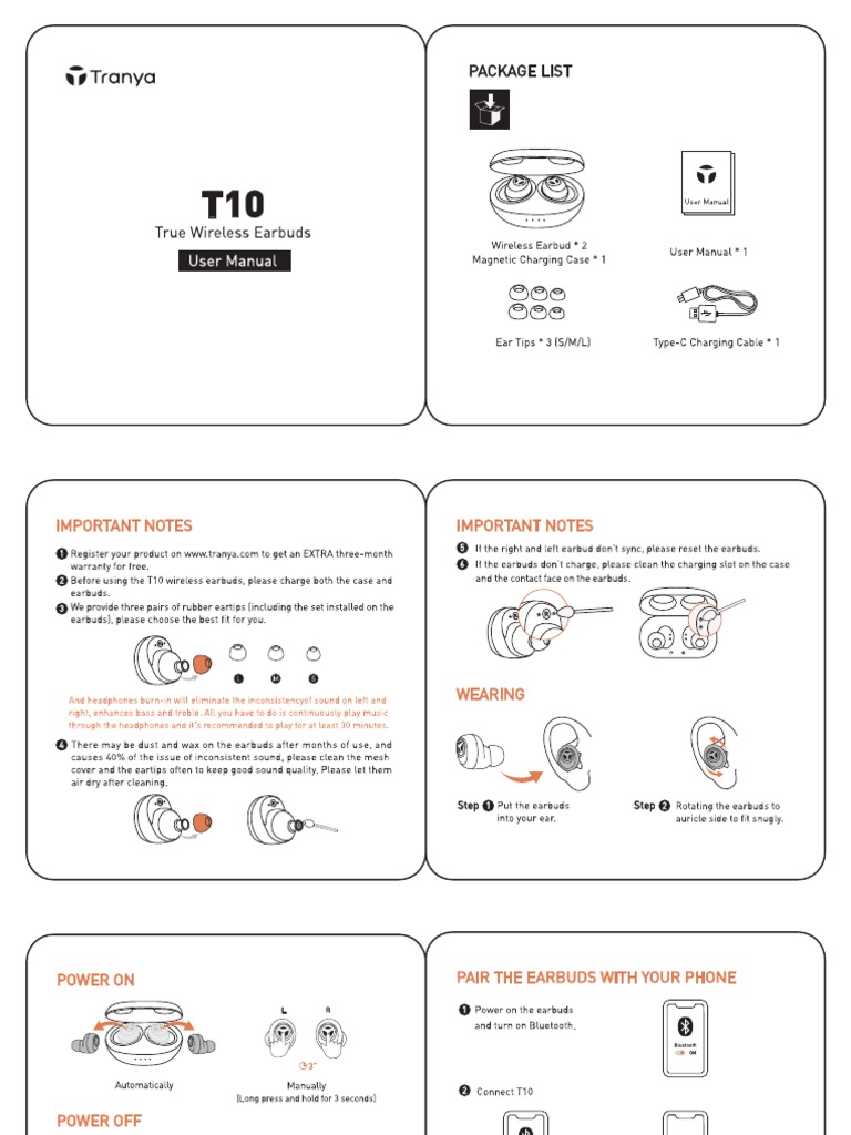 T10 User Manual | PDF