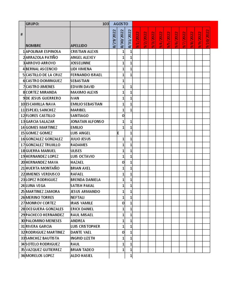Lista Fundamentos de Programacion 103 | PDF