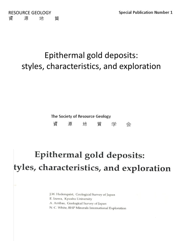 Epithermal Gold Deposits | PDF