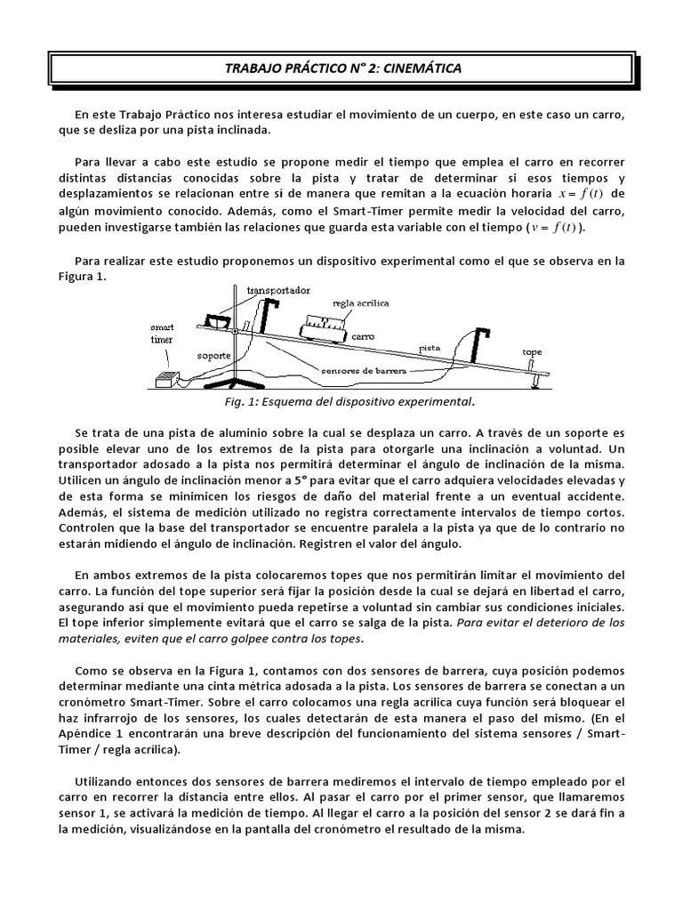 3 TP2 Cinematica 22 | PDF | Hora | Medición