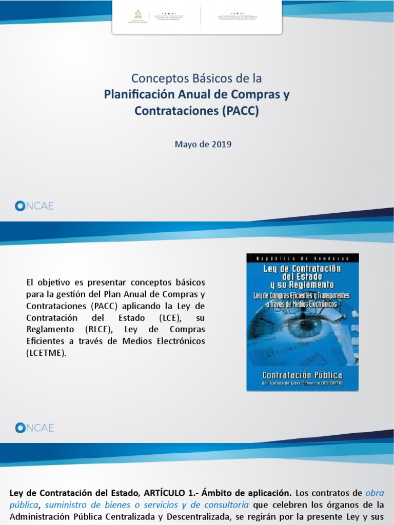 ¿Qué es el PACC? Conceptos Clave | PDF | Presupuesto | Planificación