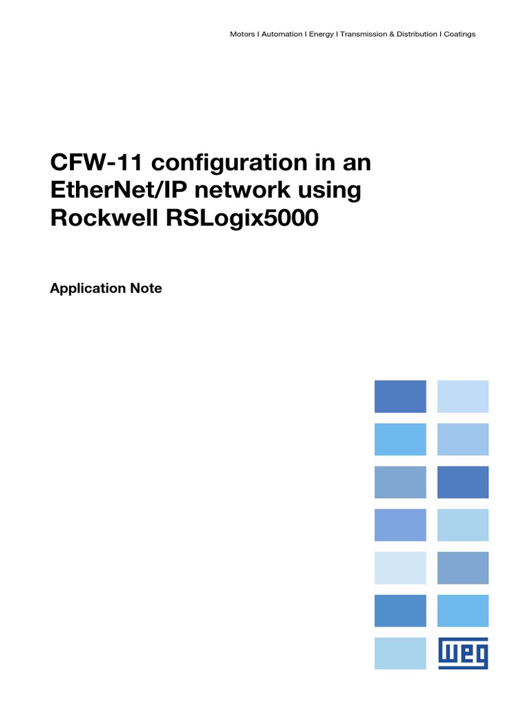 CFW11 EtherNetIP RSLogix | PDF | Input/Output | Ethernet