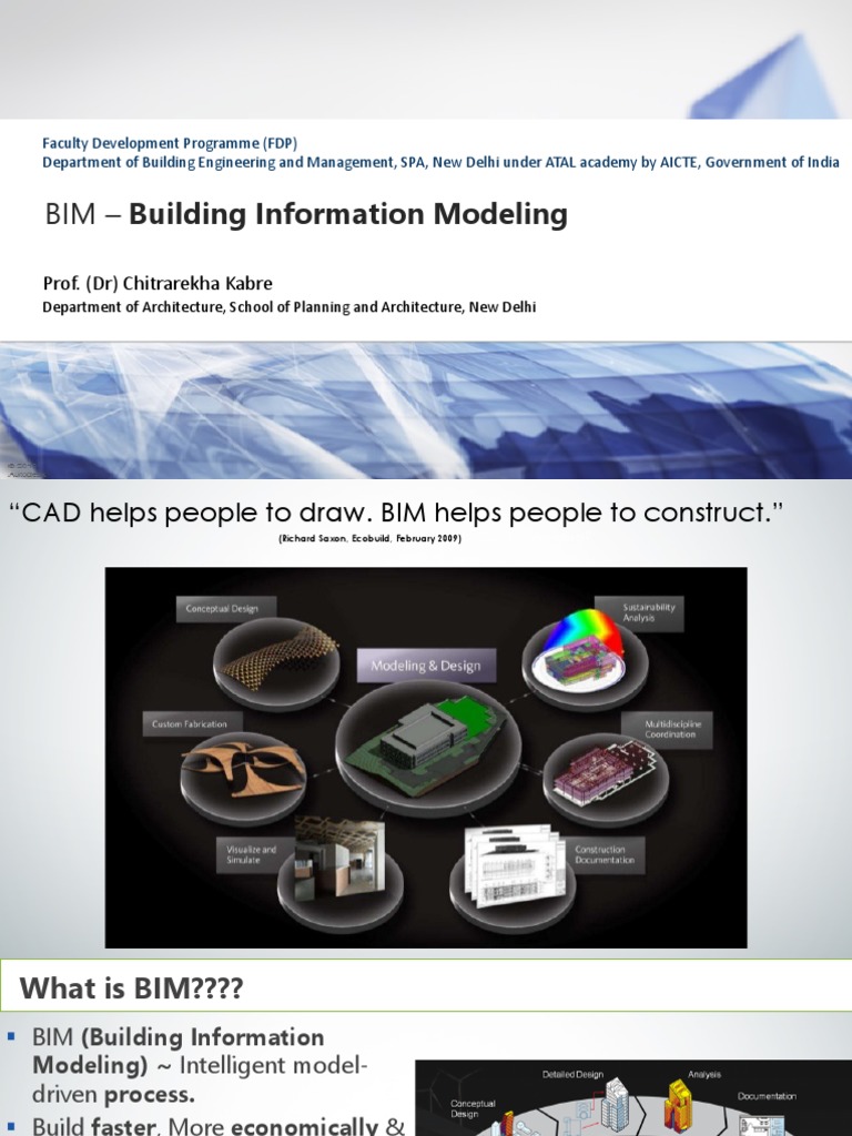 BIM Lecture 02 | PDF | Building Information Modeling | Autodesk Revit