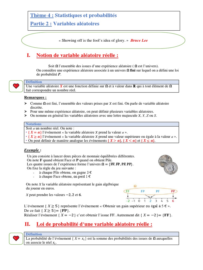 Cours Variables Ale Atoires | PDF