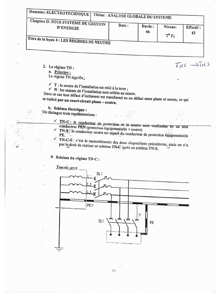 Régime de Neutre PDF | PDF