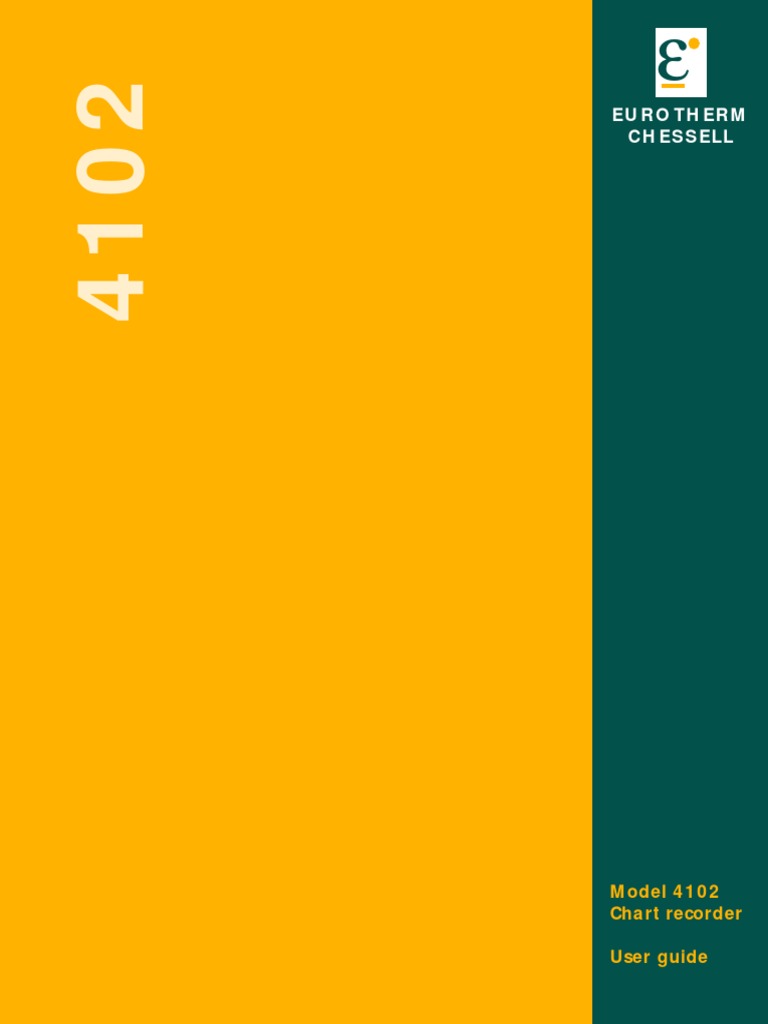 Eurotherm Chessell: Model 4102 Chart Recorder User Guide | PDF ...