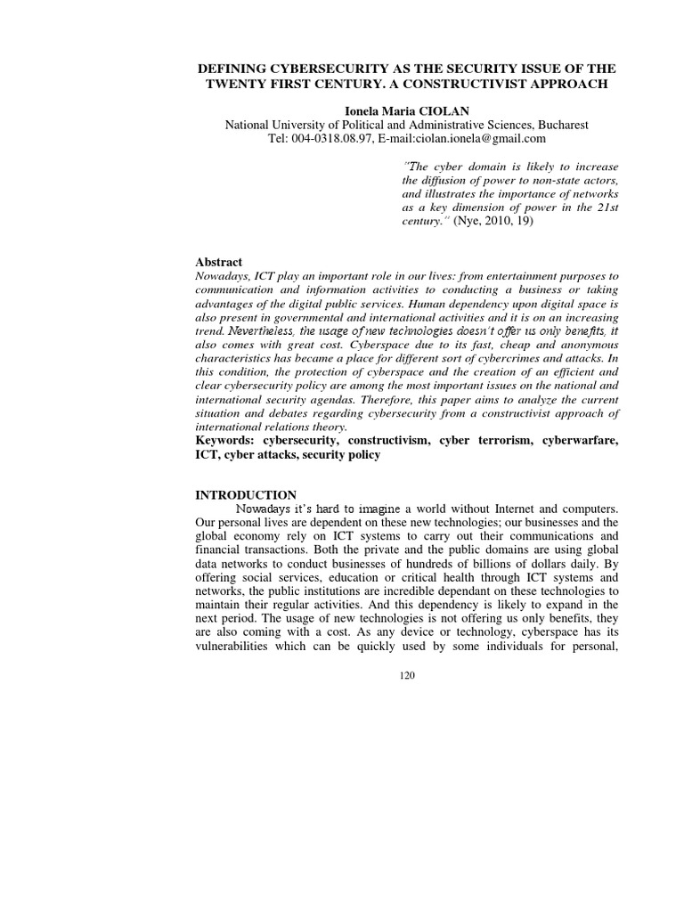 Part Of The Theoretical Framework Pdf Pdf Computer Security Security