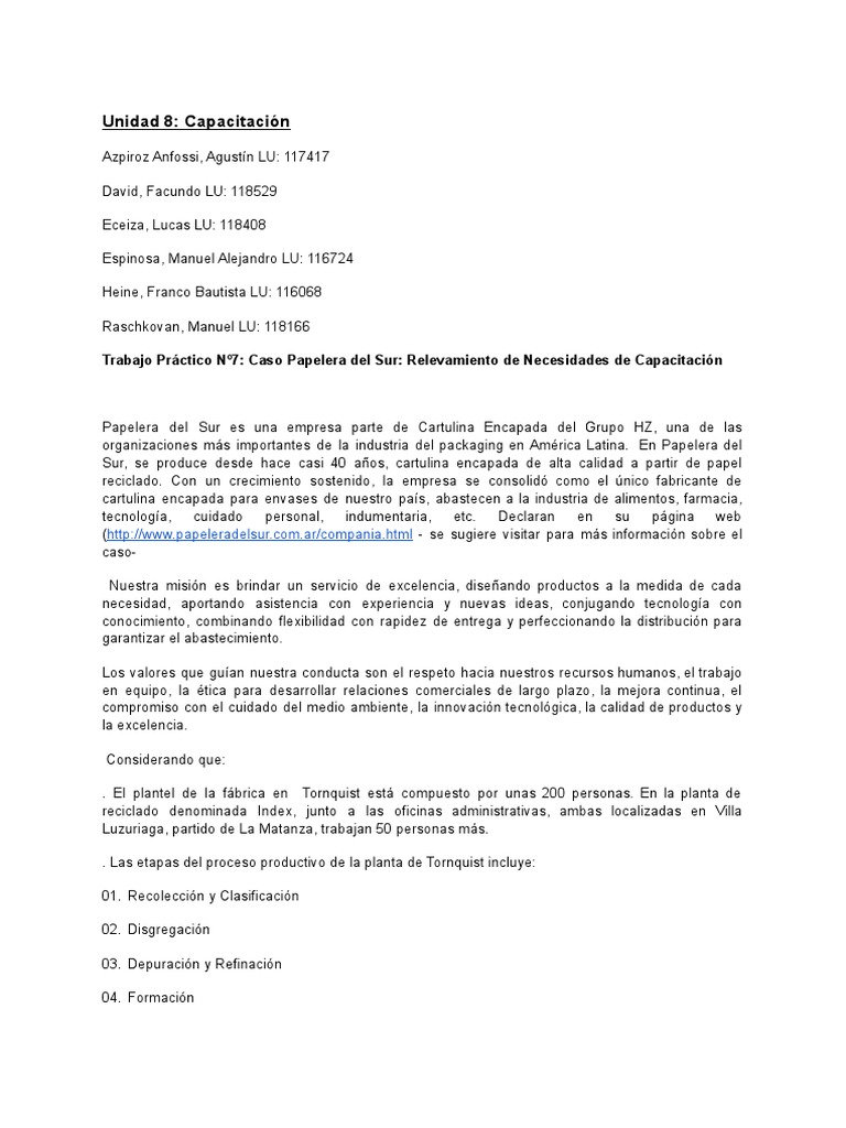 TP7 - Grupo 9 PDF | PDF