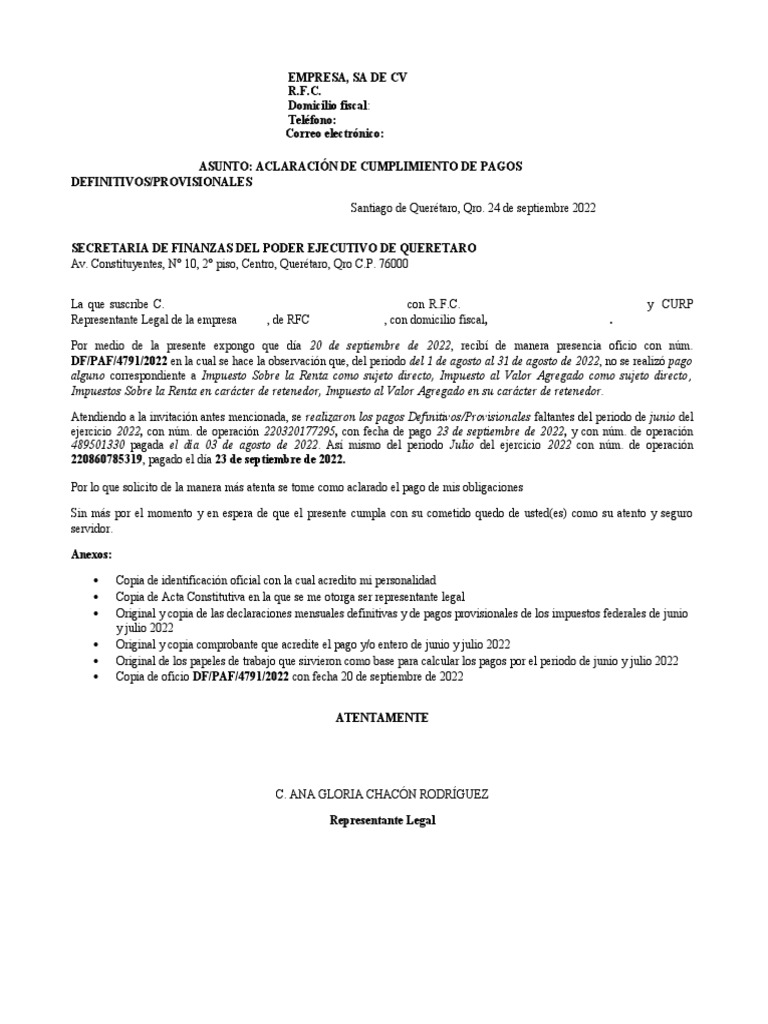 Aclaracion Sat | PDF | Gobierno
