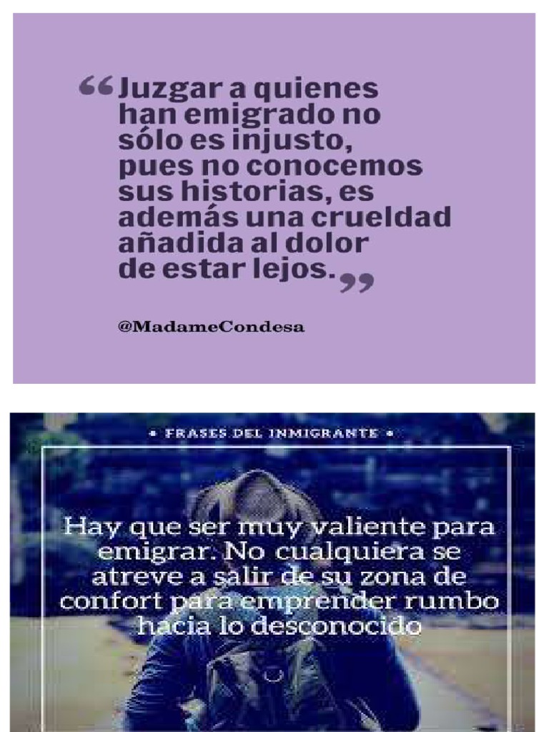 Frases Sobre La Migracion | PDF