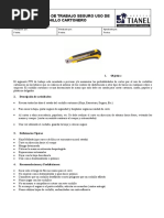 Uso Correcto Del Cutter | PDF