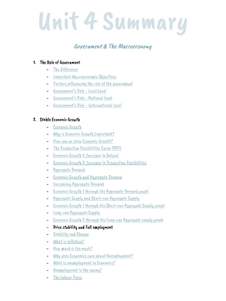 Government's Role in Economic Growth | PDF | Social Science