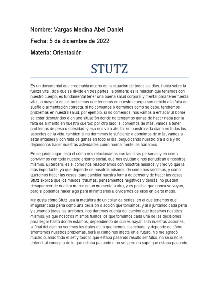 STUTZ | PDF | Pensamiento | Ciencia cognitiva