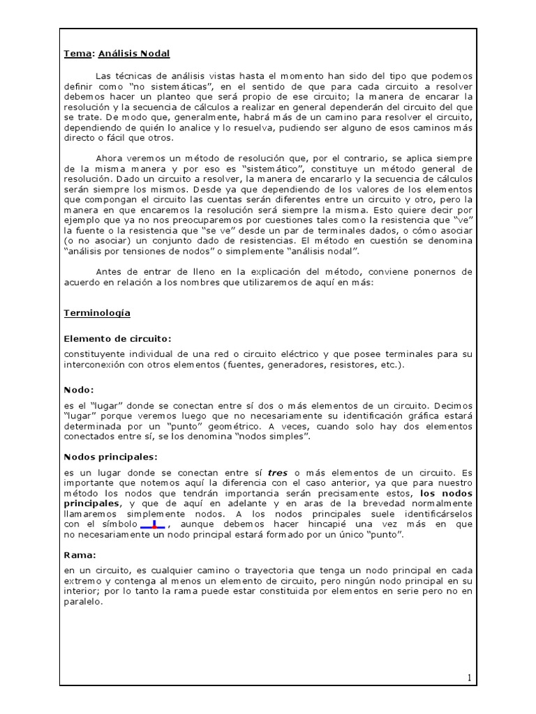 Tensiones Nodales PDF | PDF | Ecuaciones | Matriz (Matemáticas)