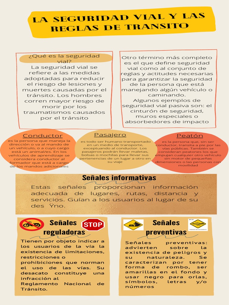 La Seguridad Vial y Las Reglas de Transito | PDF | Seguridad vial ...