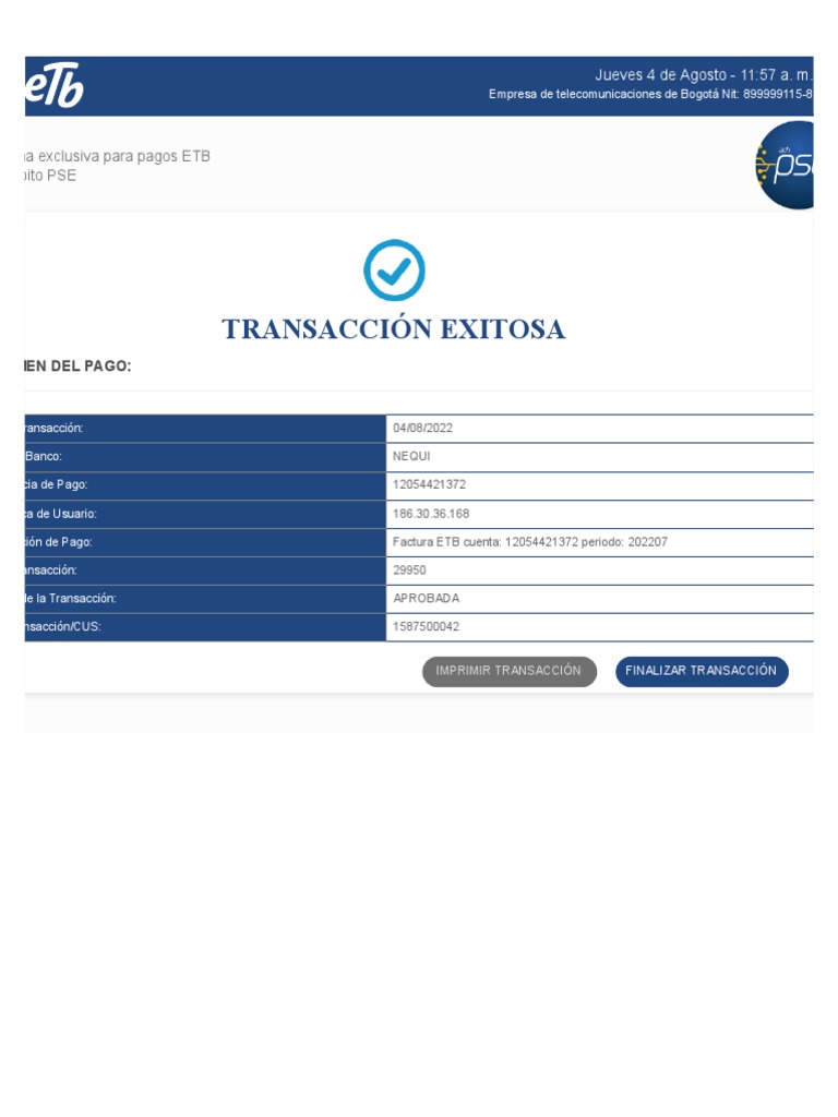 Https:/etb com/pagar/RecibePago Aspx | PDF