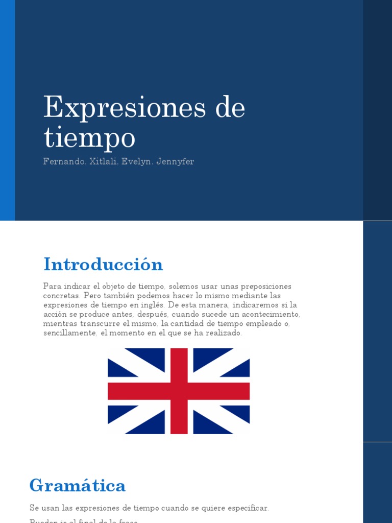 Expresiones de Tiempo | PDF