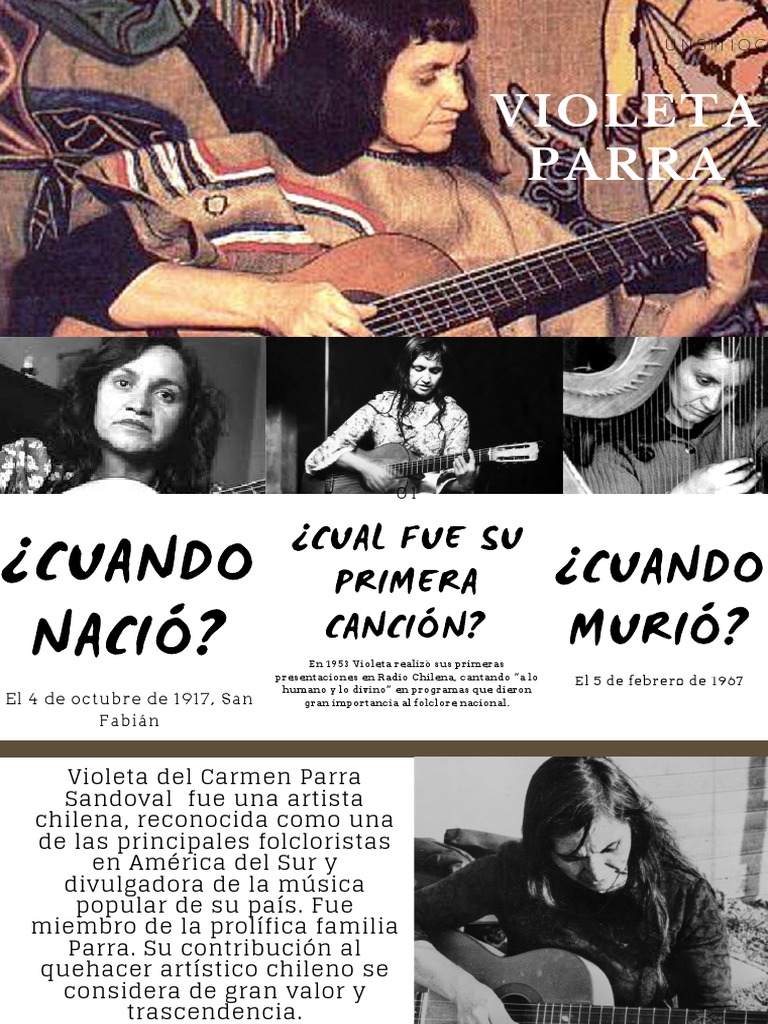 Biografia Violeta Parra | PDF | Pueblo latinoamericano | Chile