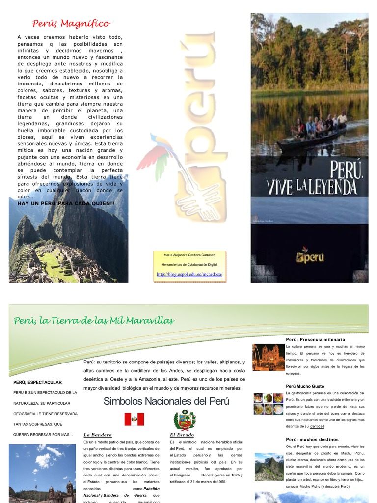 Triptico Peru | PDF