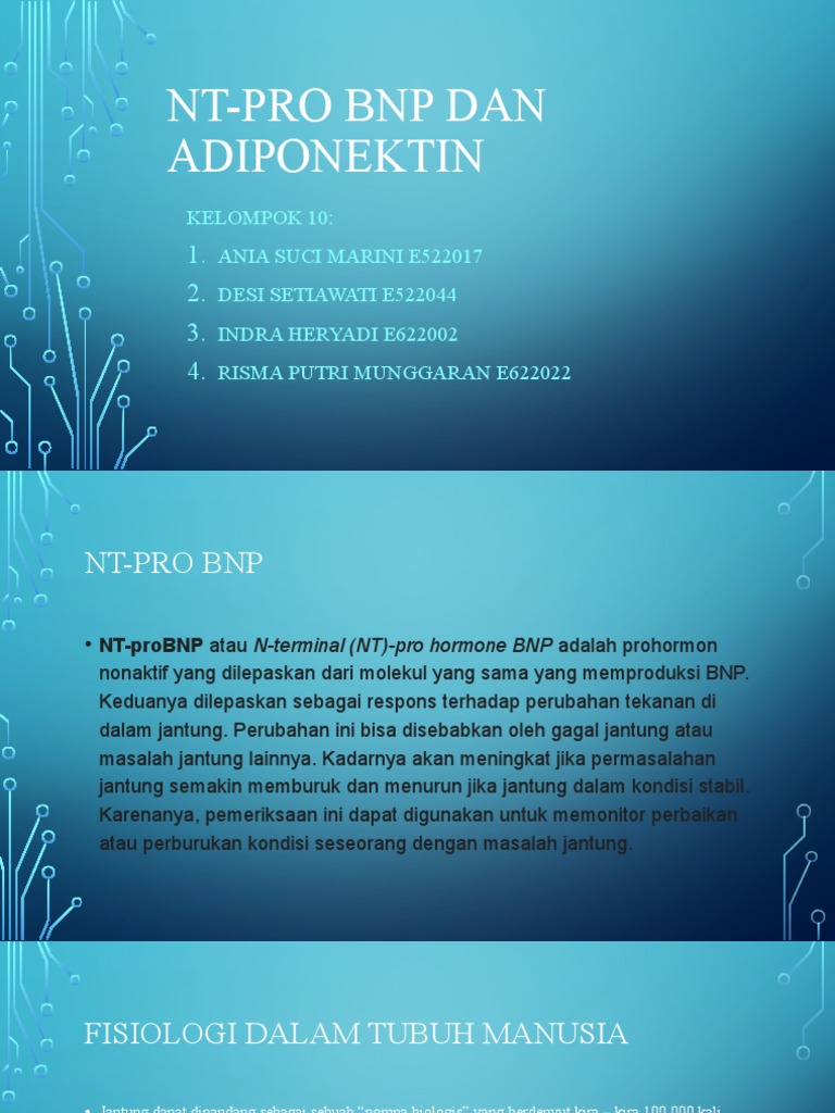 Kelompok 10 NT-PRO BNP DAN ADIPONEKTIN | PDF