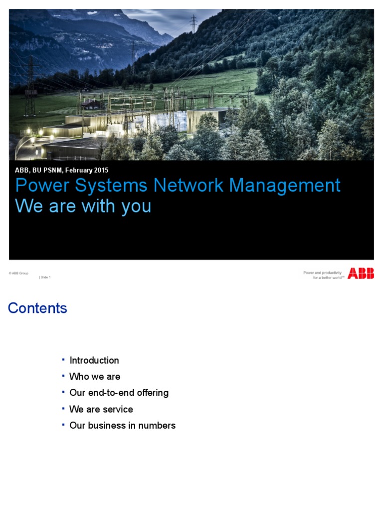 BU PSNM Presentation V3 Short | PDF | Electrical Grid | Scada