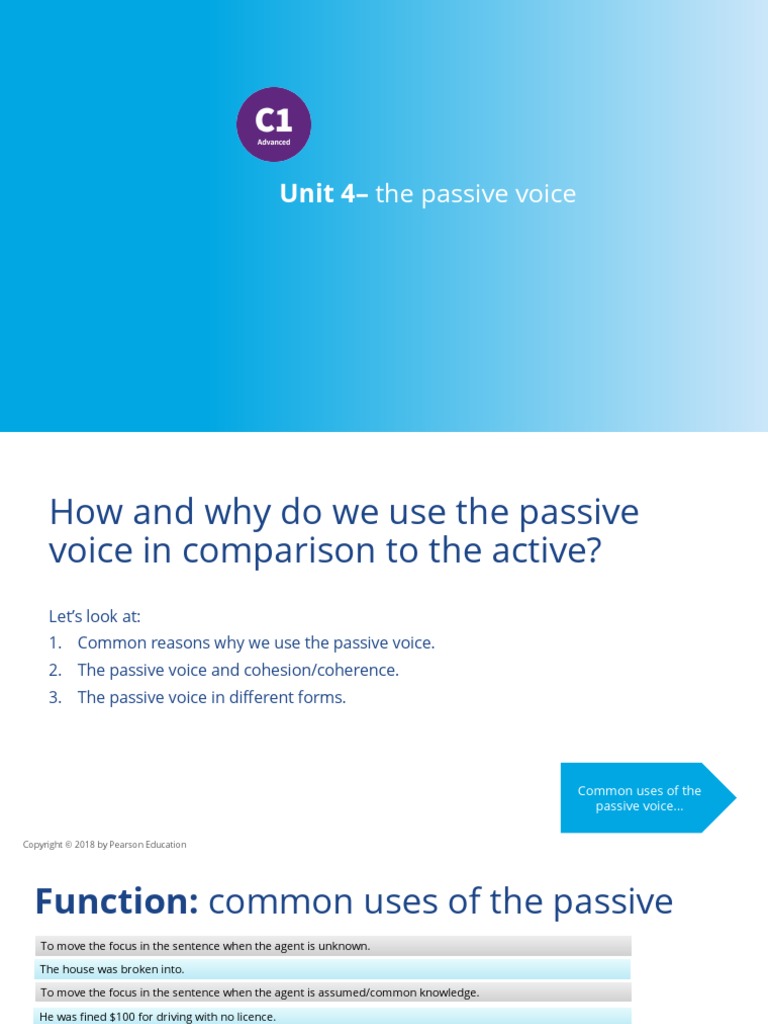 Unit4 Passive | PDF | Subject (Grammar) | Linguistics