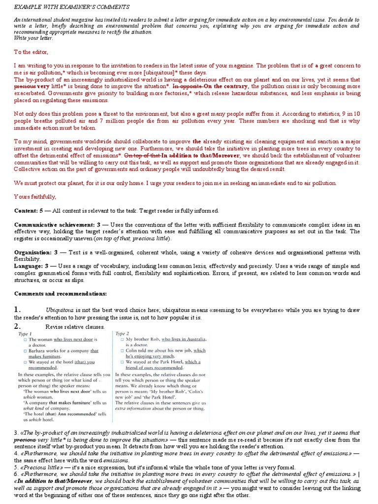 Letter To Editor | PDF | Air Pollution | Pollution