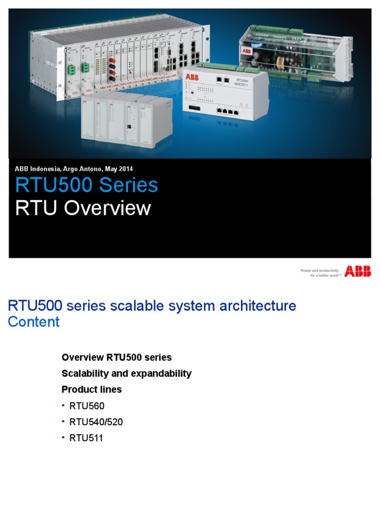 ABB RTU500 Series Apr2014 | PDF | Programmable Logic Controller ...