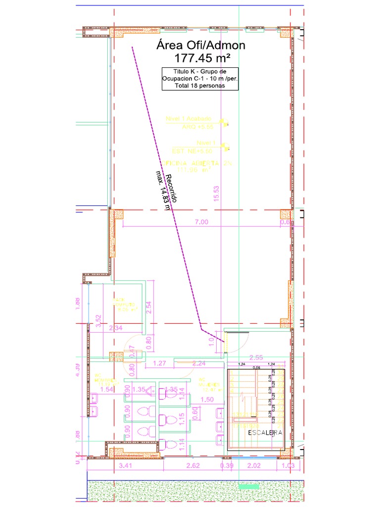 Plano - A100 - ARQ V2 Final 21ene2022 VERSION 2 Model (1) MM PDF | PDF